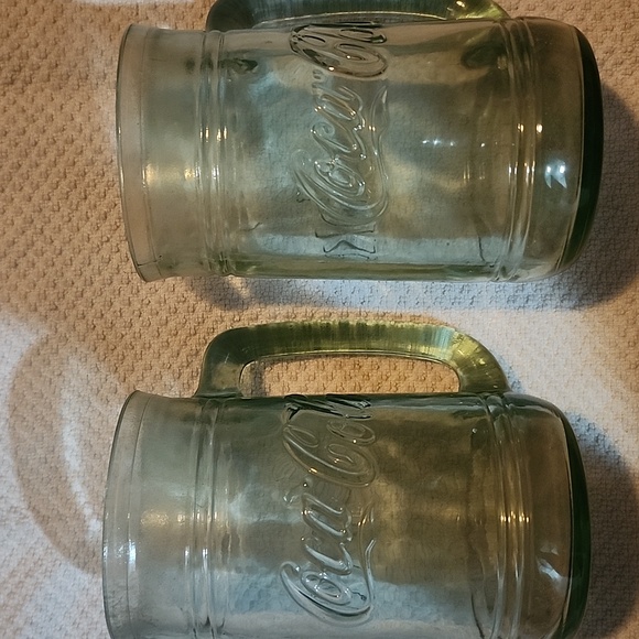 Coca Cola | Dining | Coca Cola Glass Mugs Green 2 | Poshmark